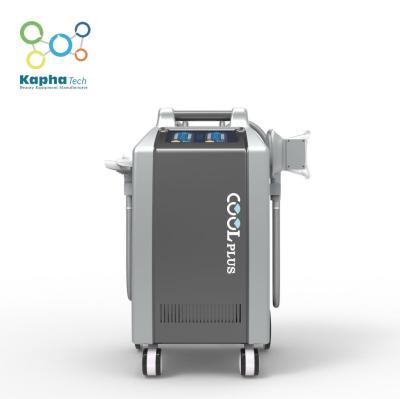 China Dual Channel Cryolipolysis Machine 4 Handles Chin Treatment 80kPa Fat Freezing Slimming Device for sale