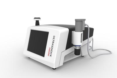 China Pneumatic Ballistic Shockwave Therapy Machine 6 Bar 21 Hz with Ultrasound 3W/cm2 for Plantar Fasciitis Rehabilitation for sale