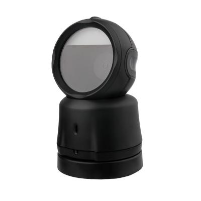 China High Speed Handsfree 2D Bar Code Reader Wireless Desktop Barcode Scanner With Charging Base for sale