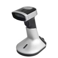 China Wireless Bluetooth Barcode Scanner For Mobile Devices 2D QR Code Reader With Charging Stand for sale