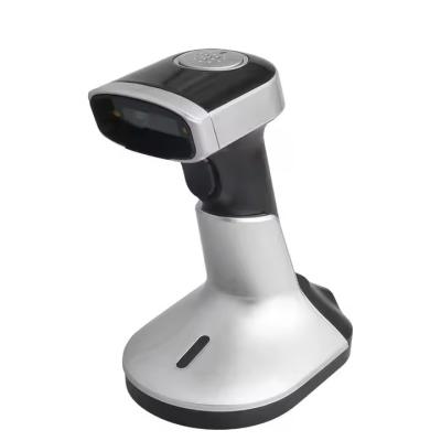 China Wireless Bluetooth Barcode Scanner For Mobile Devices 2D QR Code Reader With Charging Stand for sale
