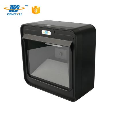 China Big Screen Omnidirectional Barcode Scanner 2D CMOS Desktop Qr Code With Memory for sale
