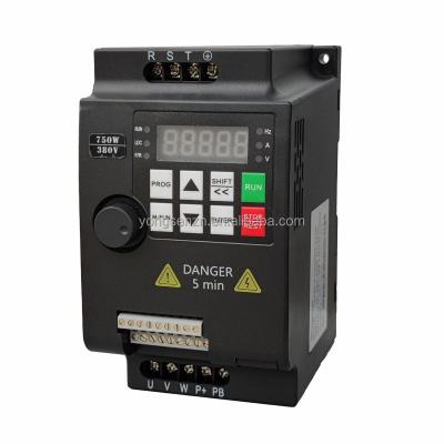 China Supplier Manufacturer in China VFD Variable Frequency Inverter Converter AC Motor Drive Single Phase 220V 0.75kw IP20  50/60hz for sale