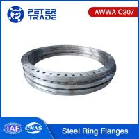 China AWWA C207 Steel Ring Flanges Class D 150-175 PSI NPS 4 to 144 Inch for Waterworks for sale