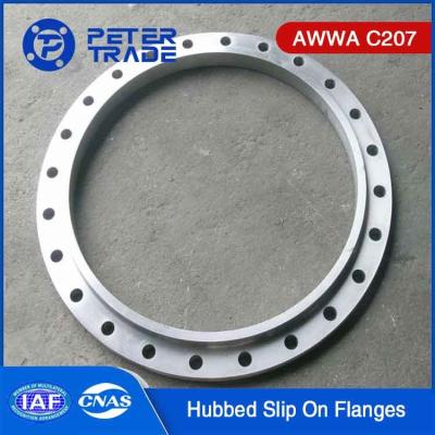 China AWWA C207 Class E 275 PSI Steel Hub Slip On Flange 4 to 96 Inch for Waterworks for sale