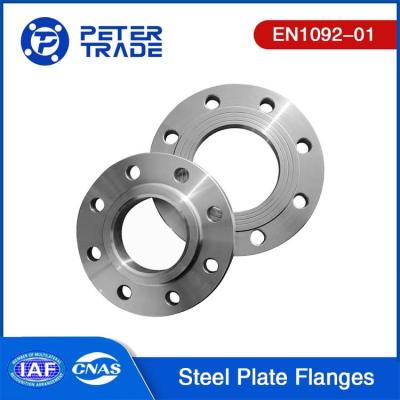 China EN1092-01 Type 01 Stainless Steel Plate Flange PN 6 Flat Face DN10 to DN2000 for sale