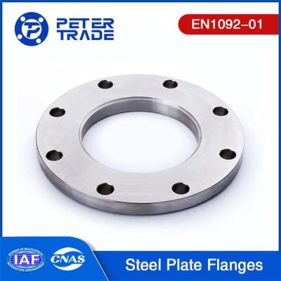 China EN1092-01 Stainless Steel Plate Flanges PN10 SS304 304L 316 316L for Pipe Engineering for sale