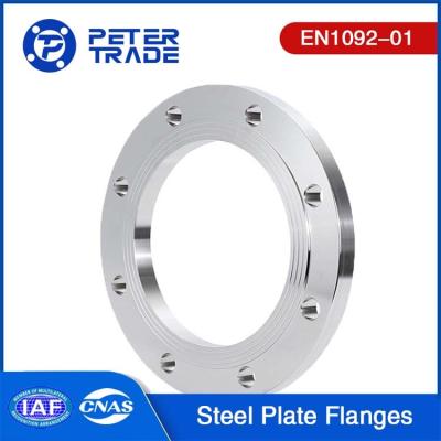 China EN1092-01 Type 01 ASTM A182 F304 F316 Stainless Steel Flat Face Plate Flange PN25 DN10-DN800 for sale