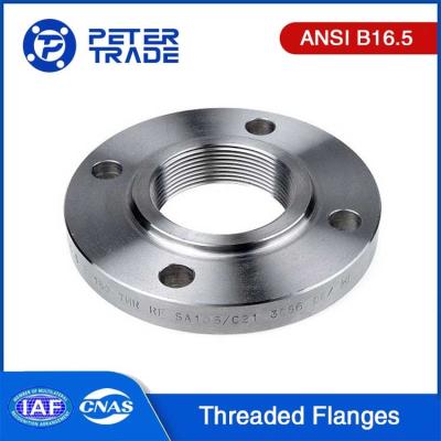 China ASME B16.5 Stainless Steel Threaded Flange Class 150 NPS 1/2 to 24 Raised Face for sale