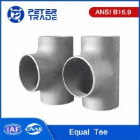 China ASME B16.9 Carbon Steel Equal Tee 1/2 to 48 Inch SCH40 A234 WPB Butt Weld Fitting for sale