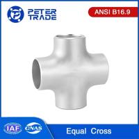 China ASME B16.9 Stainless Steel Equal Cross Pipe Fitting ASTM A403 WP316/316L WP304/304L 1/2-48 Inch for sale