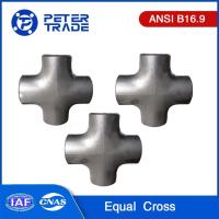 China ASME B16.9 ASTM A234 WPB Carbon Steel Equal Cross 1/2 to 48 NPS Butt-Welding Pipe Fitting for sale