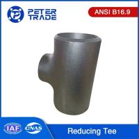 China ASME B16.9 Carbon Steel Reducing Tee ASTM A234 WPB SCH10 SCH40 Unequal Pipe Fitting 1/2 to 48 Inch for sale