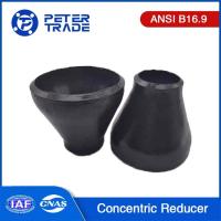 China ASME B16.9 Carbon Steel A234 WPB Concentric Reducer BW Fitting 1/2 to 48 Inch for sale