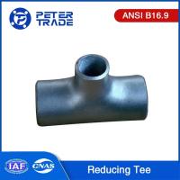 China ASME B16.9 ASTM A420 WPL6 Carbon Steel Reducing Tee Pipe Fittings 1/2 to 48 Inch for sale