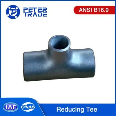 China ASME B16.9 ASTM A420 WPL6 Carbon Steel Reducing Tee Pipe Fittings 1/2 to 48 Inch for sale