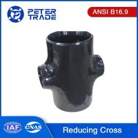 China ASME B16.9 Reducing Cross Carbon Steel Pipe Fittings ASTM A234 WPB SCH10 SCH40 SCH80 for sale