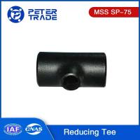 China MSS SP-75 WPHY-42 WPHY-46 WPHY-52 High Strength Black Painting Pipe Reducing Tee for Oil and Gas Pipeline for sale