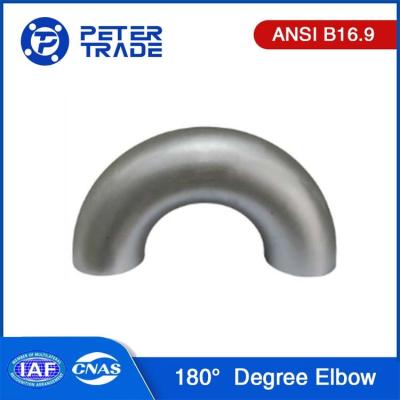 China ASME B16.9 Stainless Steel 180 Degree Long Radius Elbow A403 WP304 WP304L 1/2 to 24 Inch for sale