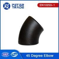 China EN10253-1 S235 S265 5D 45 Degree Carbon Steel Butt Welding Pipe Fitting Elbow DN15-DN400 for sale
