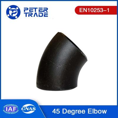 China EN10253-1 S235 S265 5D 45 Degree Carbon Steel Butt Welding Pipe Fitting Elbow DN15-DN400 for sale