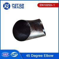 China EN10253-1 3D 45 Degree Butt Welding Elbow S235 S265 SCH10-XXS Carbon Steel Pipe Fitting for sale
