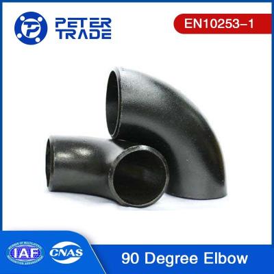 China EN10253-1 Carbon Steel S235 S265 2D Radius 90 Degree Elbow Black Painting Galvanized DN20-DN400 for sale