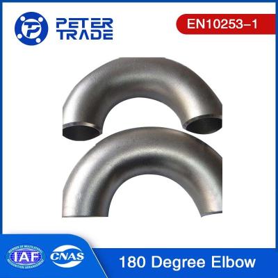 China EN10253-1 S235 S265 3D Radius Carbon Steel 180 Degree Pipe Fitting Black Painting For Piping System for sale