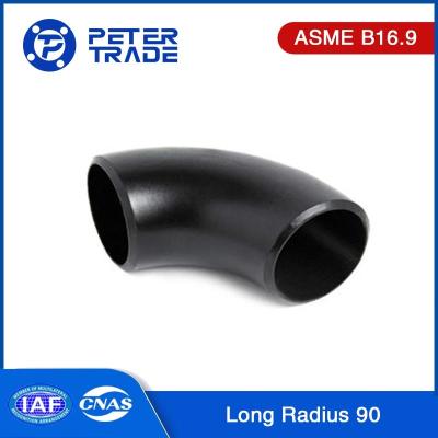 China ASME B16.9 Carbon Steel A234 WPB 90 Degree Long Radius Pipe Elbow 1/2 to 48 Inch for sale