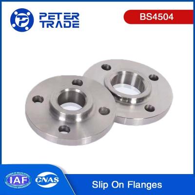 China BS4504 PN16 Slip On Flange Carbon Steel A105 Stainless Steel ASTM A182 F304 F316 SORF for sale