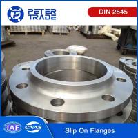 China DIN 2545 PN40 Carbon Steel Slip On Flanges SORF Raised Face DN10 to DN500 for sale
