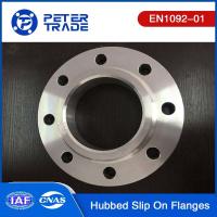 China EN1092-01 PN10 Hubbed Slip On Pipe Flange Carbon Steel A105 Stainless Steel SS304 316 3 Inch for sale