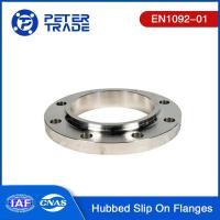 China EN1092-01 PN16 Carbon Steel Stainless Steel Slip On Flange Hub Raised Face DN10 to DN1000 for sale