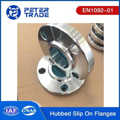 China EN1092-01 DN10-DN300 Carbon Steel Hubbed Slip On Flange PN6 for Oil and Gas Pipeline for sale