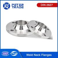China DIN 2627 Forged Carbon Steel Stainless Steel Weld Neck Flange WNRF PN400 10mm to 200mm for sale