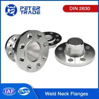 China DIN 2630 Carbon Steel Stainless Steel Weld Neck Flange WNRF PN2.5 DN10 to DN4000 for sale