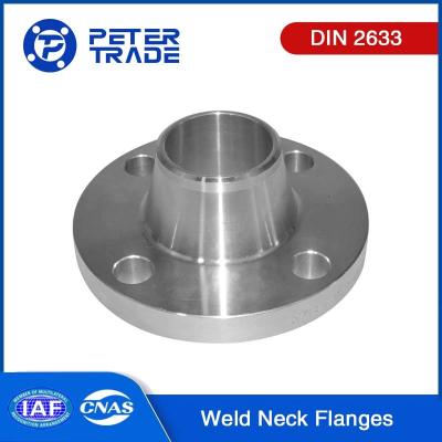 China DIN 2633 Weld Neck Flange PN16 Carbon Steel A105 Stainless Steel SS304 SS316 DN10-DN2000 for sale