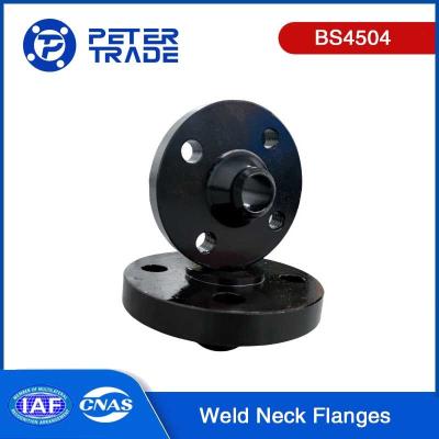 China BS4504 PN2.5 Carbon Steel Stainless Steel Weld Neck Flange Raised Face WNRF DN10-2000 for sale