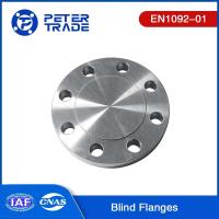 China EN1092-01 Carbon Steel Blind Flange TYPE 05 PN100 Raised Face Flat Face for High Pressure Piping for sale