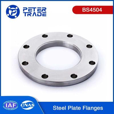 China BS4504 CODE101 PN2.5 Carbon Steel Plate Flange PL RF Raised Face DN10 to DN2000 for Heating Industry for sale