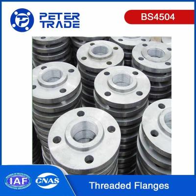 China BS4504 PN16 Carbon Steel Stainless Steel Threaded Flange Raised Face DN10 to DN2000 for sale