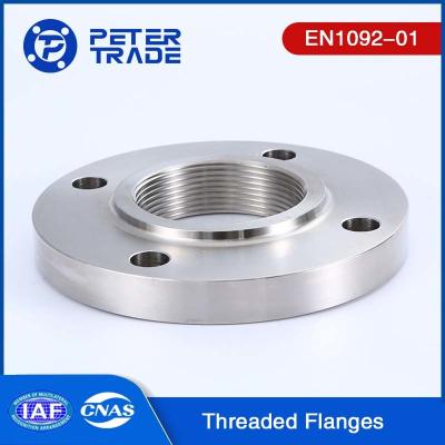 China EN1092-01 Type 13 PN100 Carbon Steel Raised Face Threaded Flange THRF DN10-DN150 for sale