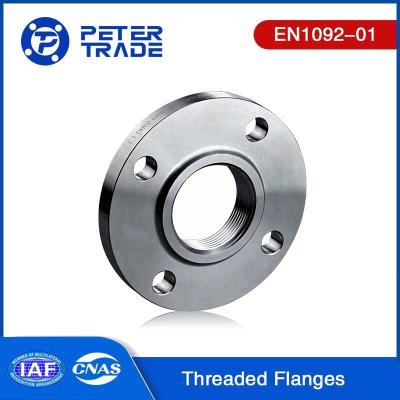 China EN1092-01 Type 13 PN63 Carbon Steel Threaded Flange Raised Face for Oil and Gas Industry for sale
