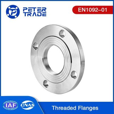 China EN1092-01 Type 13 PN10 Carbon Steel Threaded Flange 3 Inch for Plumbing HVAC for sale
