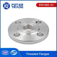 China EN1092-01 Type 13 PN16 Carbon Steel Threaded Flange THRF Raised Face for Industrial Piping Systems for sale