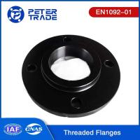 China EN1092-01 PN6 Type 13 Carbon Steel A105 Raised Face Threaded Flange DN10 to DN300 THRF for sale