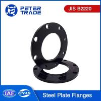 China Carbon Steel JIS B2220 40K Plate Flange PLRF Raised Face A105 for Industrial Piping for sale