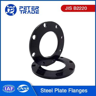 China Carbon Steel JIS B2220 40K Plate Flange PLRF Raised Face A105 for Industrial Piping for sale