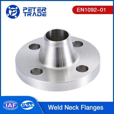 China EN1092-01 Weld Neck Pipe Flange PN2.5 Carbon Steel A105 TYPE 11 for High Pressure Industrial Applications for sale