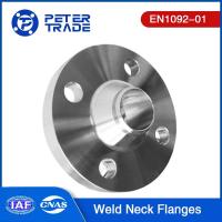 China EN1092-01 Weld Neck Raised Face Flange PN63 4 Inch Carbon Steel A105 for Chemical Industry for sale